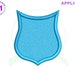 Police Shield Applique Embroidery Design Police Shield - Etsy
