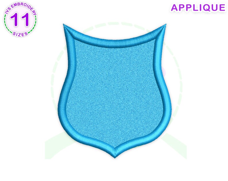 Police Shield Applique Embroidery Design Police Shield - Etsy