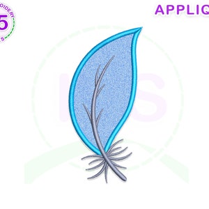 Feather Applique Embroidery Design Feather Machine - Etsy