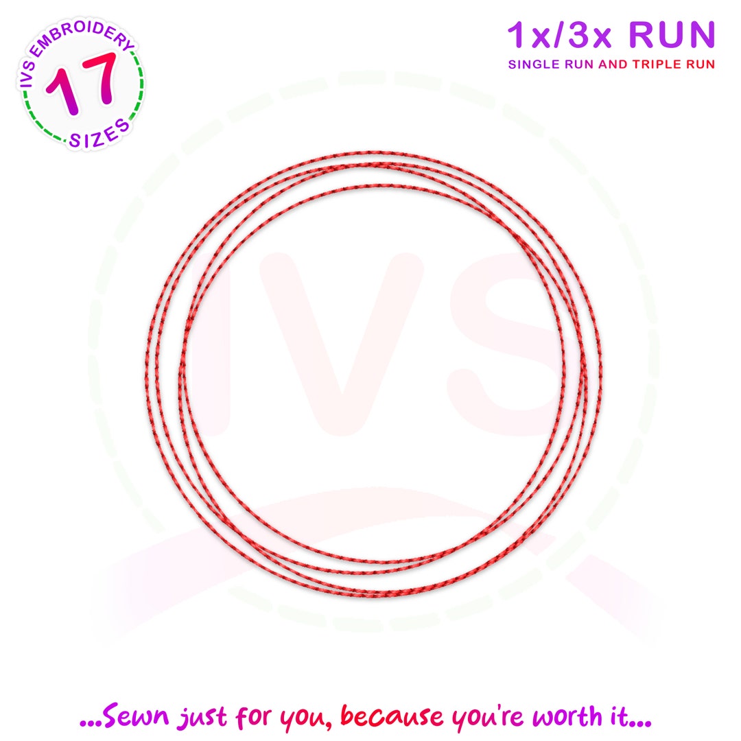 Circle Stitch Frame Embroidery Design (digital Download) - Etsy