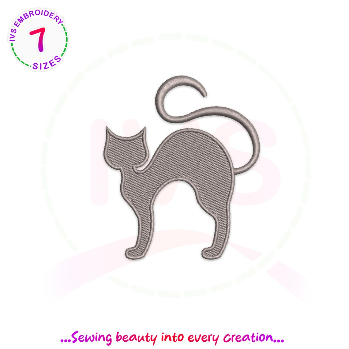 Cat Embroidery Design: Kitty Machine Pattern (digital Download) - Etsy