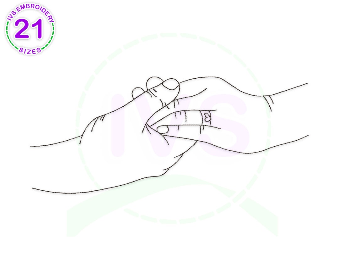 Hands Couple Love Embroidery Design, Love Embroidery, Love Quilting ...