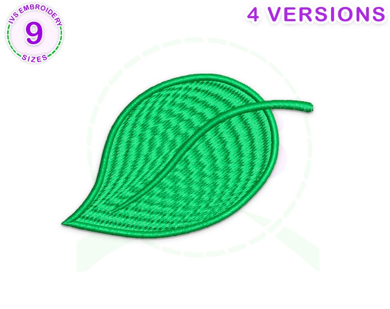 Leaf Embroidery Design Oak Leaf Machine Embroidery Leaf - Etsy