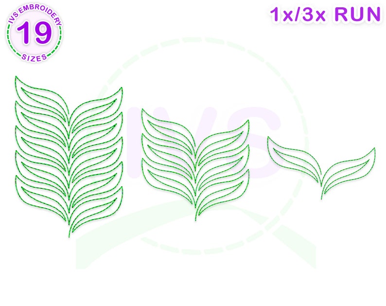 Leaf Border Quilting Embroidery Design Leaf Quilting Block - Etsy