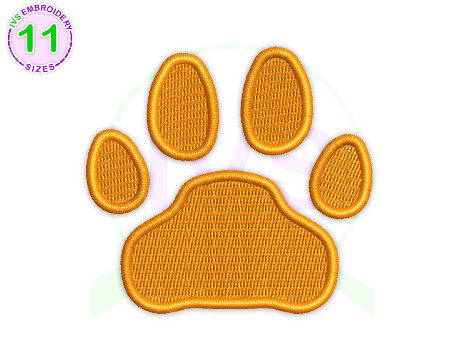 Paw Embroidery Design Dog Machine Embroidery Paw Silhouette - Etsy
