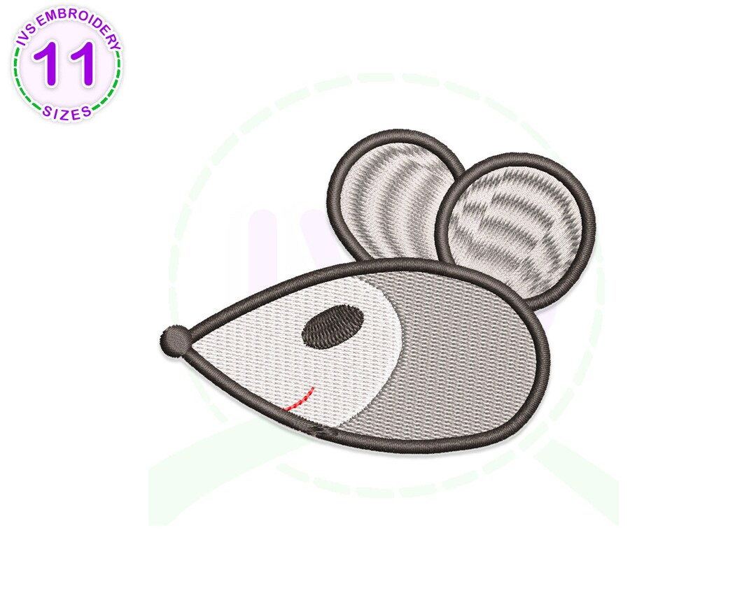 Mice Embroidery Design Mouse Machine Embroidery Mice - Etsy