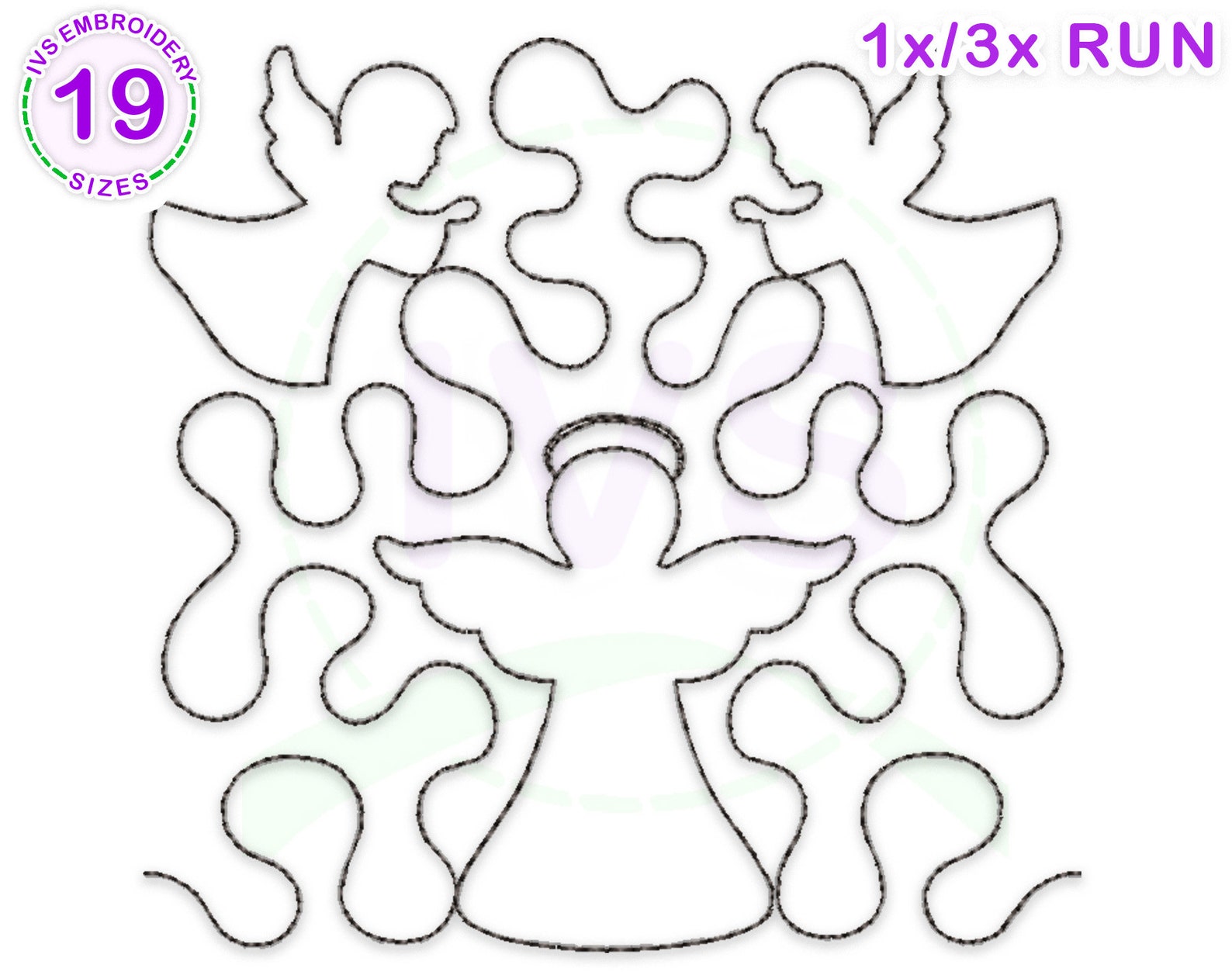 Angel Quilting Embroidery Design Angel Quilting Block - Etsy