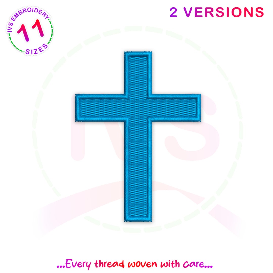 Cross Embroidery Design, Religious Machine Embroidery, Cross Pattern ...