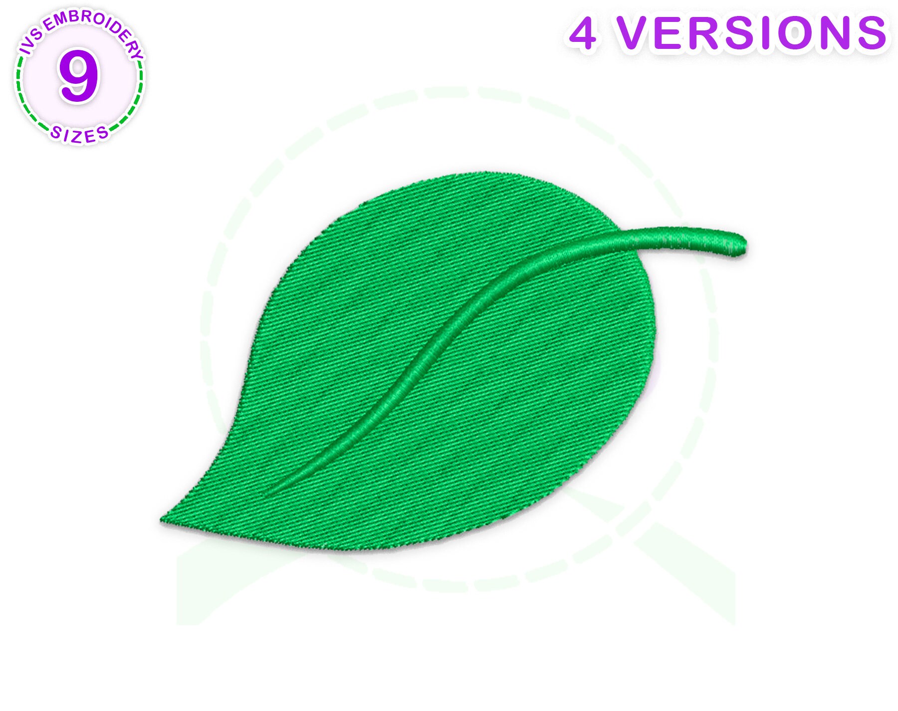 Leaf Embroidery Design Oak Leaf Machine Embroidery Leaf - Etsy