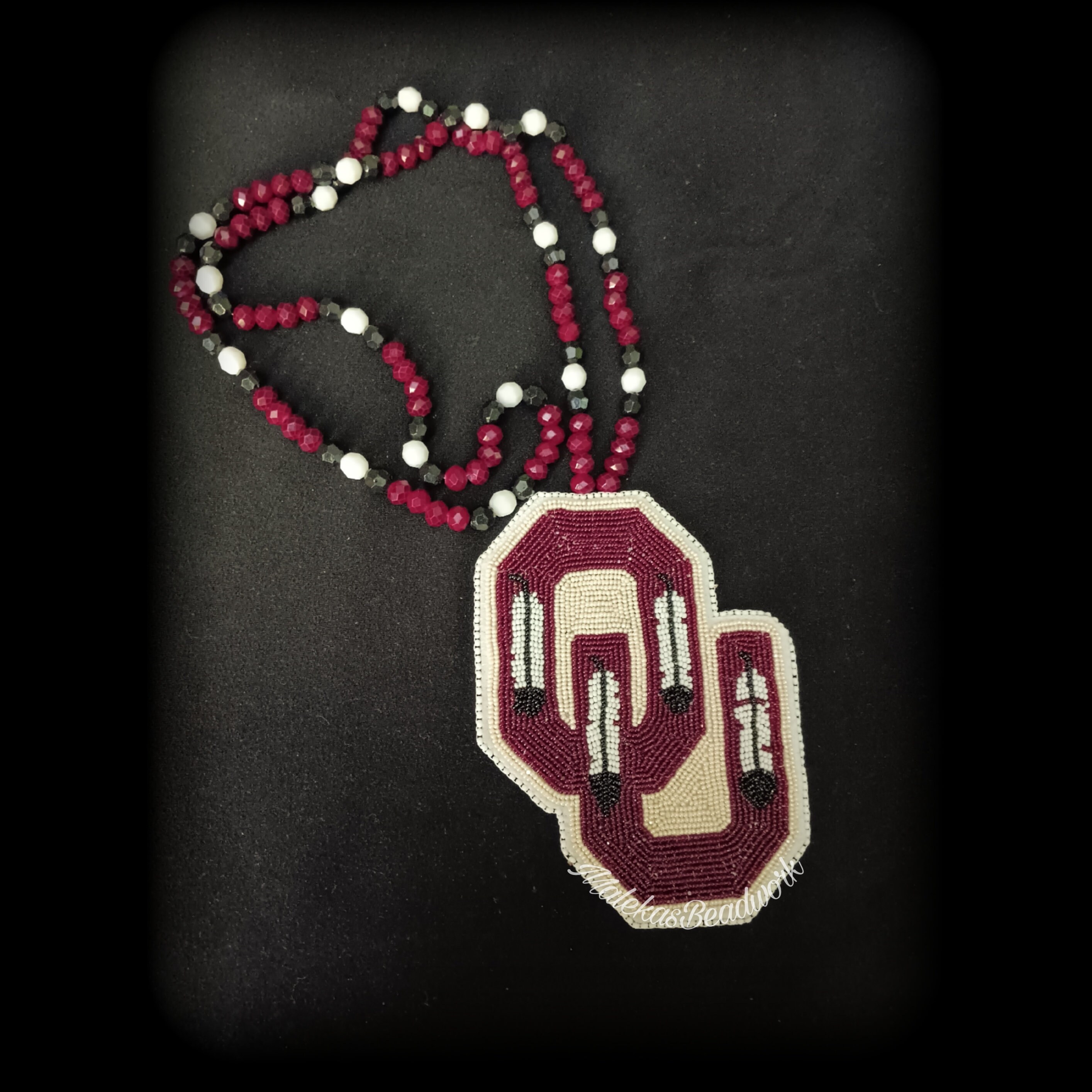 Beaded Oklahoma Sooners Medallion - Etsy