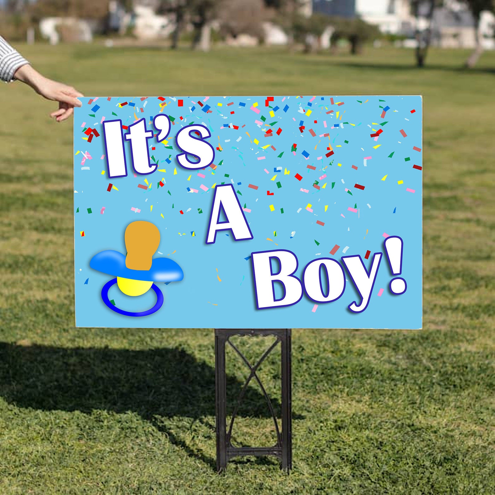 It's A Boy Yard Sign Birth Announcement Yard Sign Gender - Etsy