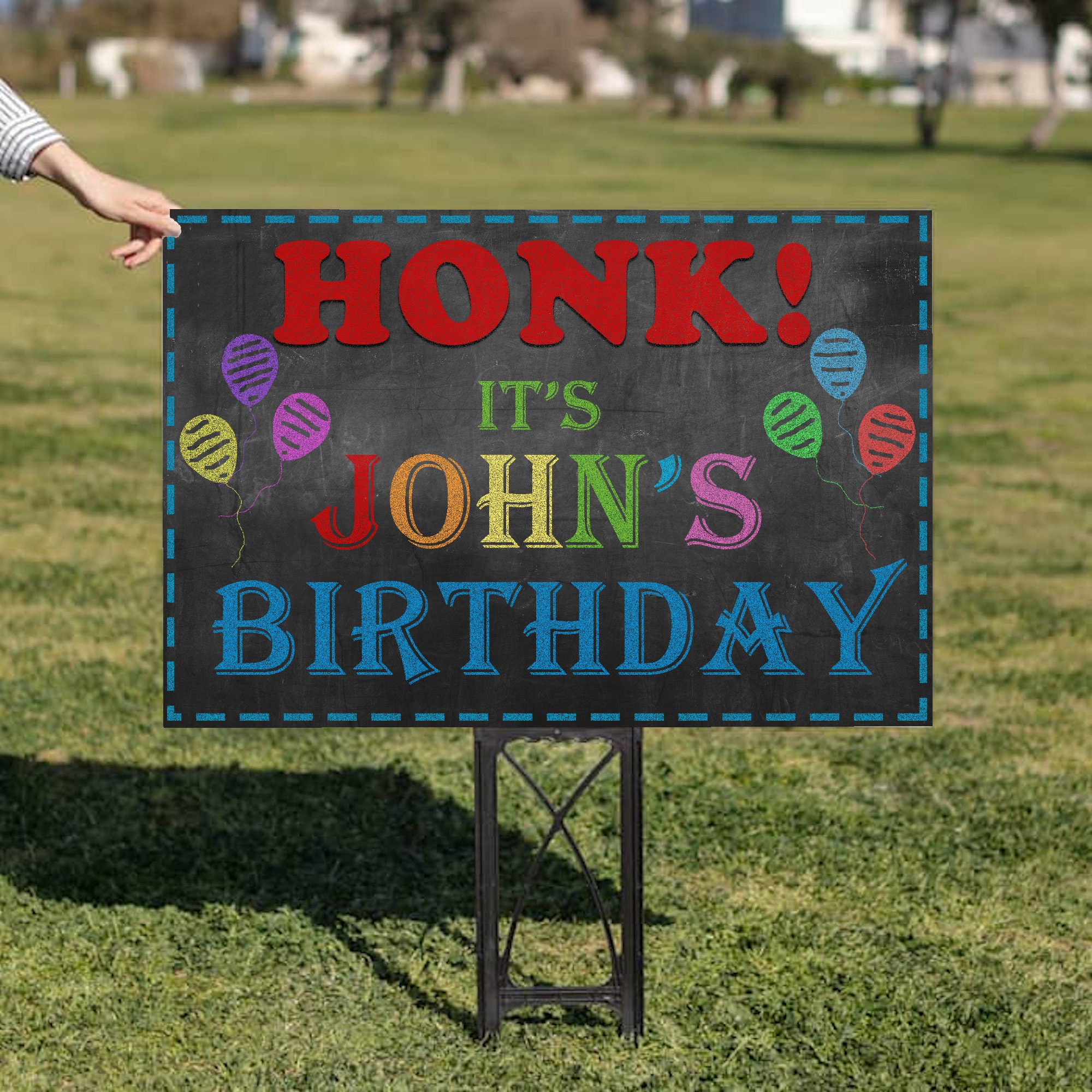 Happy Birthday Yard Sign Drive by Birthday Lawn Sign Car | Etsy