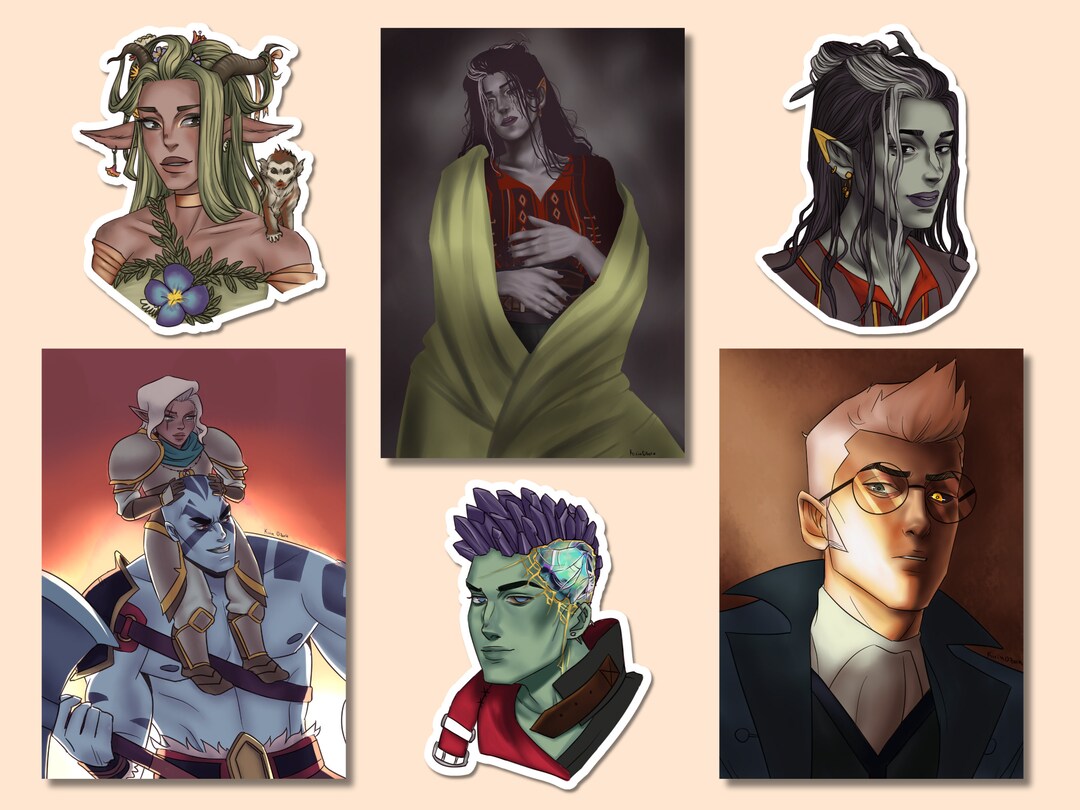 Critical Role Stickers and Art Prints | Dungeons and Dragons | D&D ...