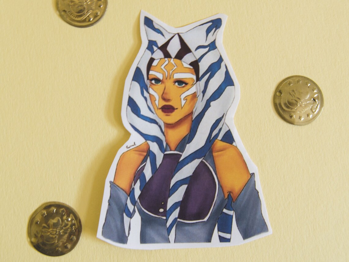 Ahsoka Tano Sticker Space Wars Clone Wars Stickers Jedi | Etsy