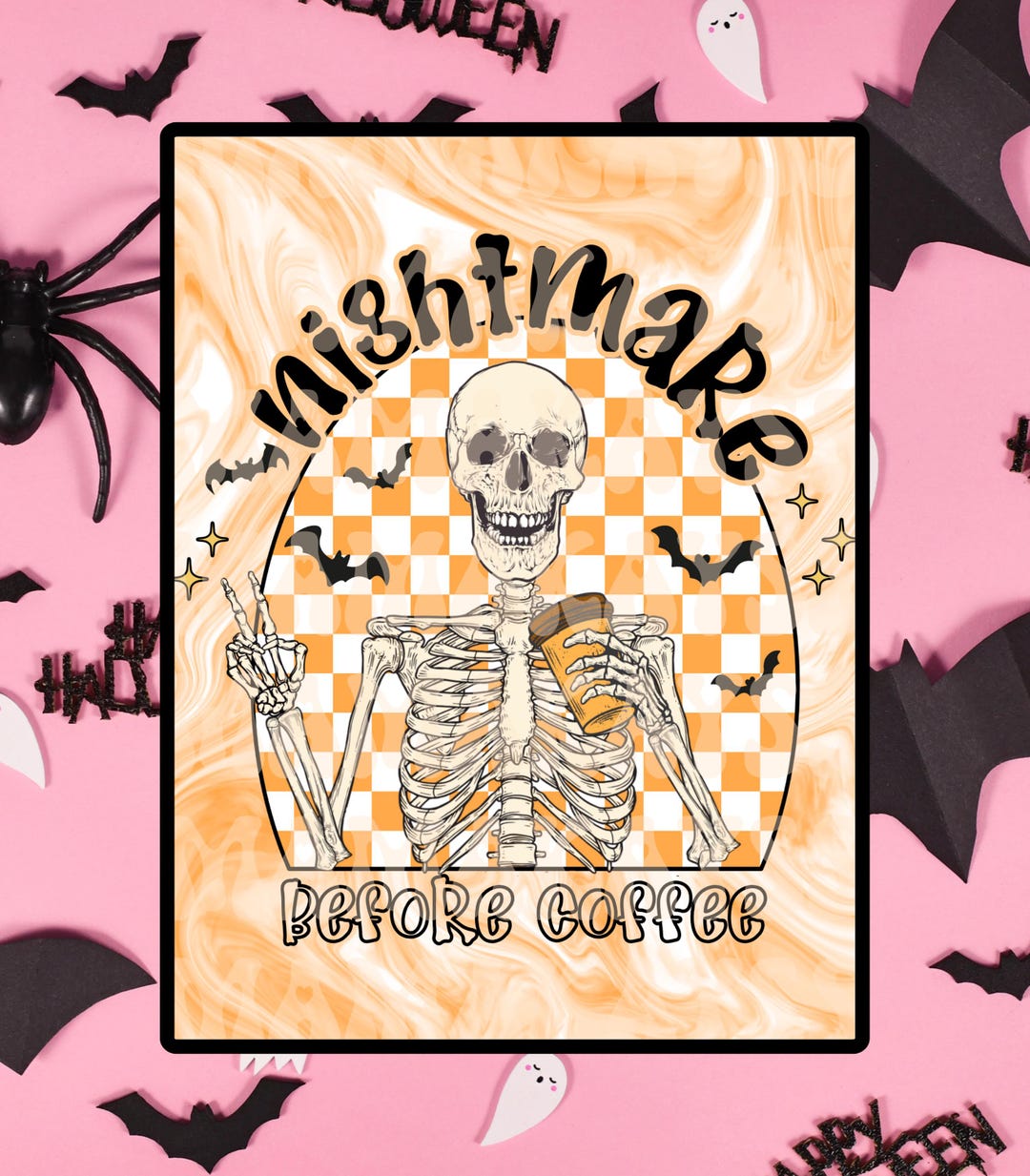 Halloween Coffee Bar Printable Halloween Digital Download Spooky Season ...