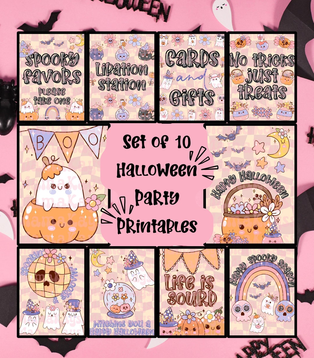 Halloween Party Printable Halloween Party Digital Download Spooky ...