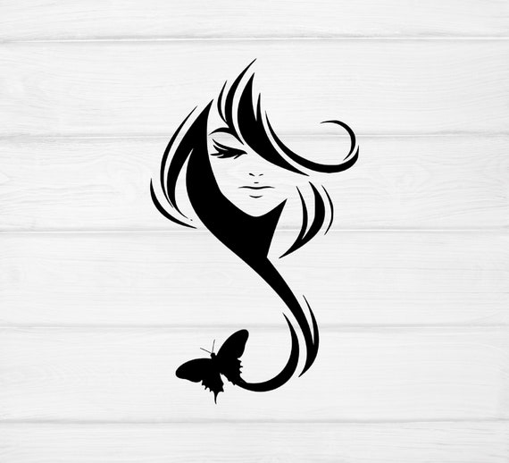Beautiful Girl Svg Beautiful Hair Svg Beautiful Woman Svg | Etsy