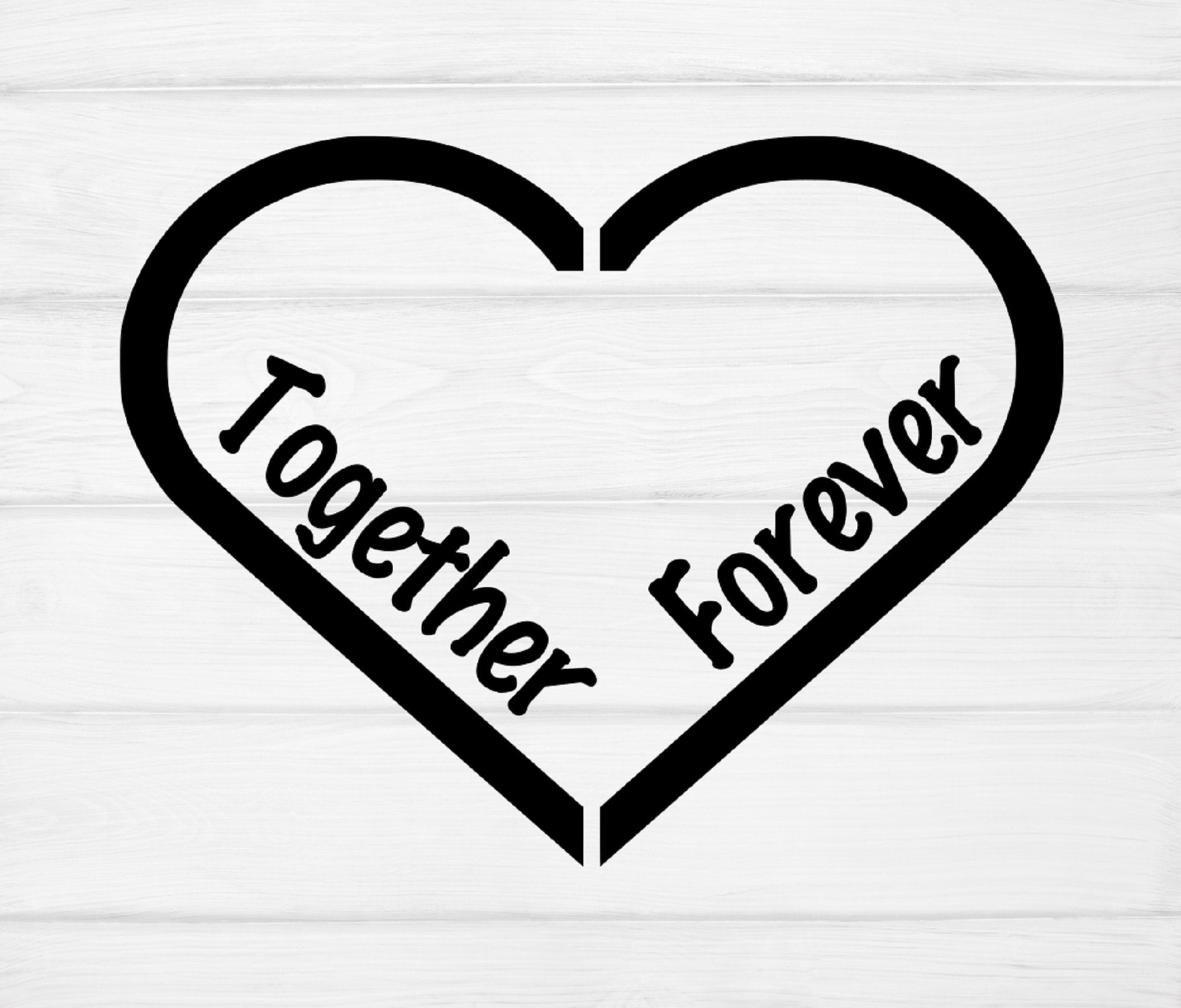 Together forever svg bundle svg together svg forever svg | Etsy