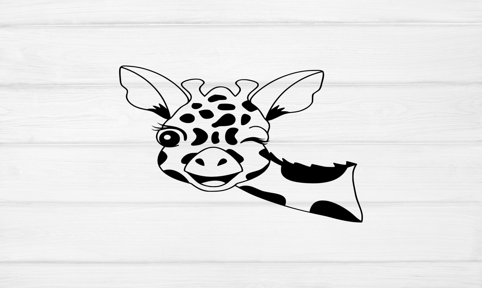 Jirafa cara svg, jirafa svg, archivo de corte de jirafa, archivo svg de ...