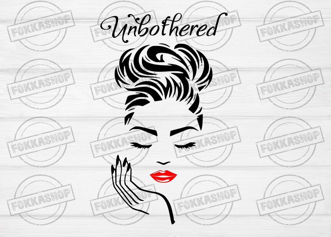 Black Girl Magic SVG: Unbothered Woman Clipart (digital Download) - Etsy