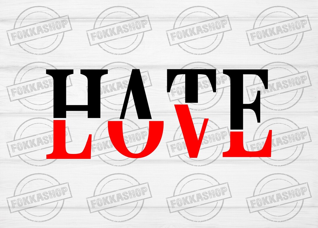 Hate Love Svg, Hate Svg, Love Svg, Valentine Day Svg, Black Girl,heart ...