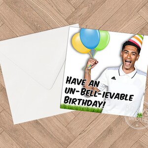 Jude Bellingham Real Madrid Birthday Card | Madrid England Funny ...