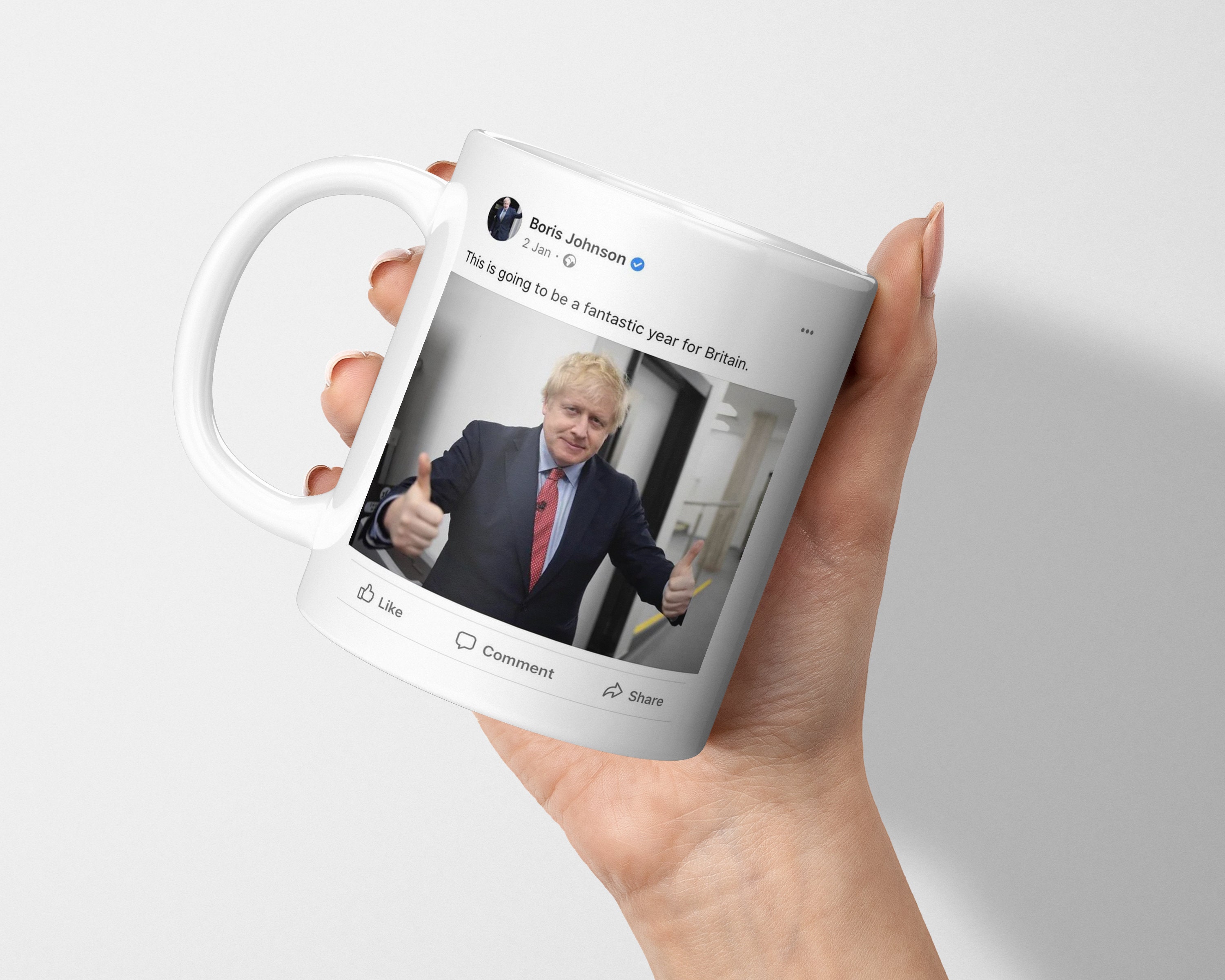 Funny Mug Boris Johnson Tweet Mug Handmade Gifts for Him | Etsy UK