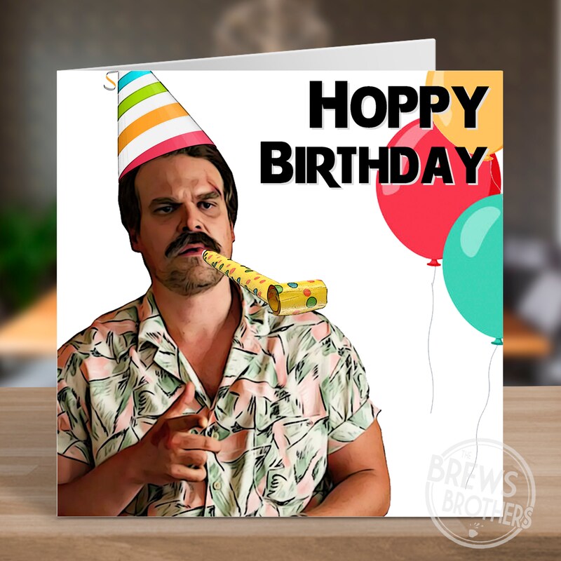 Strangers Things Birthday Card - Etsy UK