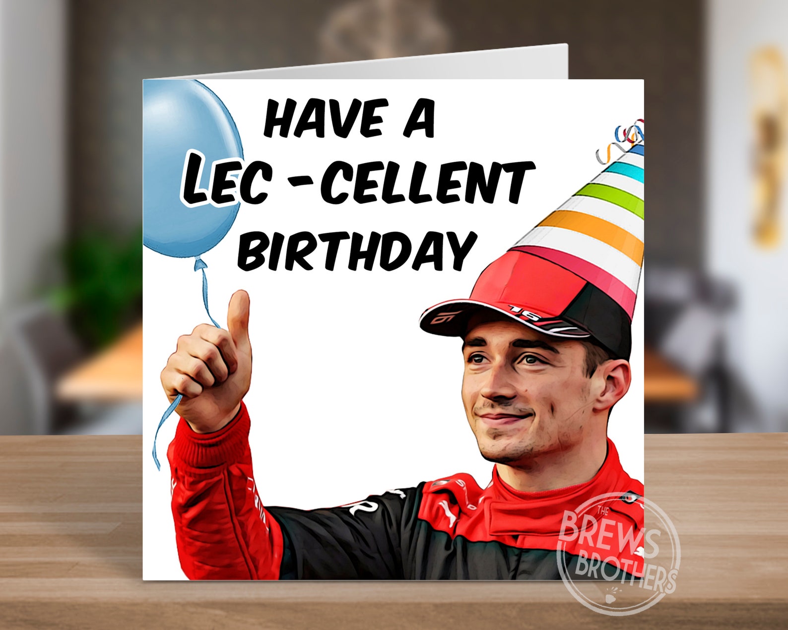 Charles Leclerc F1 Formula 1 Birthday Card Racing Gift Ideas Funny ...