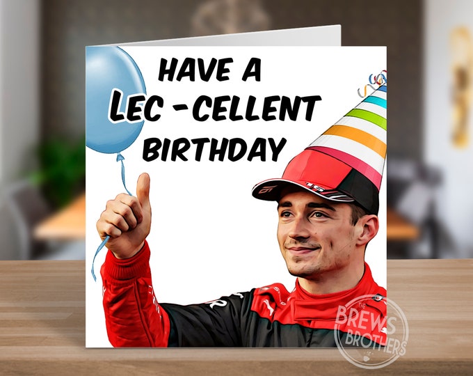 Funny F1 Birthday Card Racing Humour F1 Birthday Ideas for Him Her ...