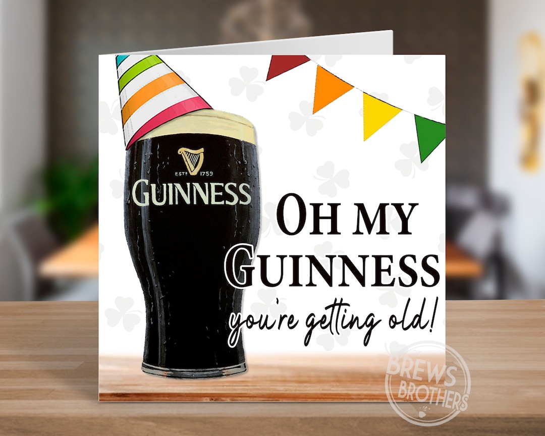 Guinness Funny Birthday Card | Rude 30th 40th 50th Card | Funny Cards ...