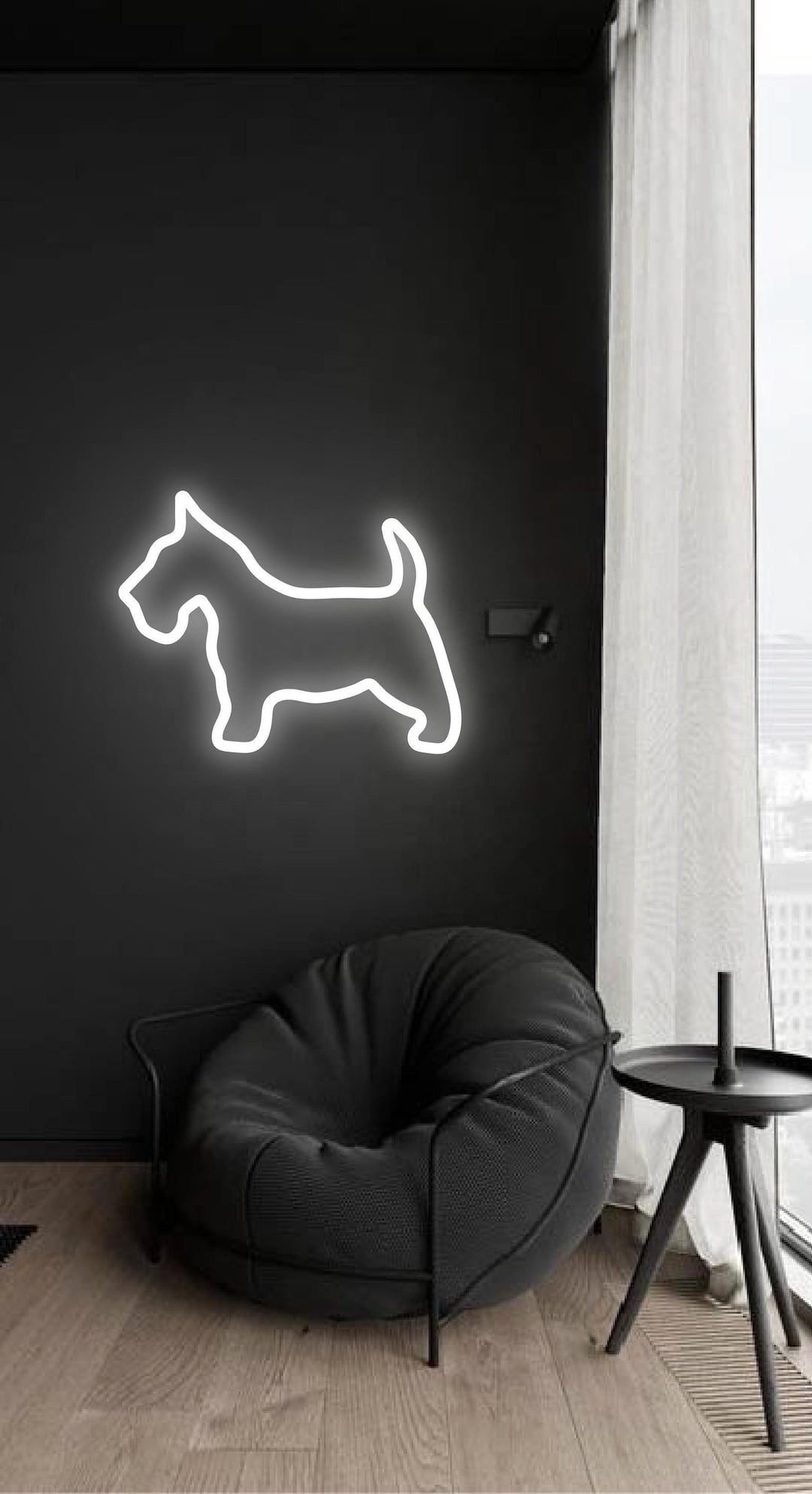 Schnauzer Dog LED Neon Light Gift for Dog Lovers Modern Pet Room Decor ...