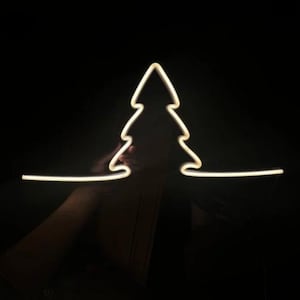 Minimalist Christmas Tree LED Neon Light Holiday Decor Gift for Home ...