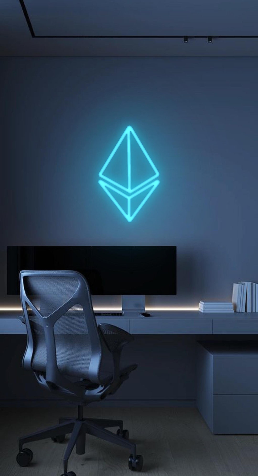 Ethereum LED Neon Light Perfect Present for Cryptocurrency Fan Modern ...