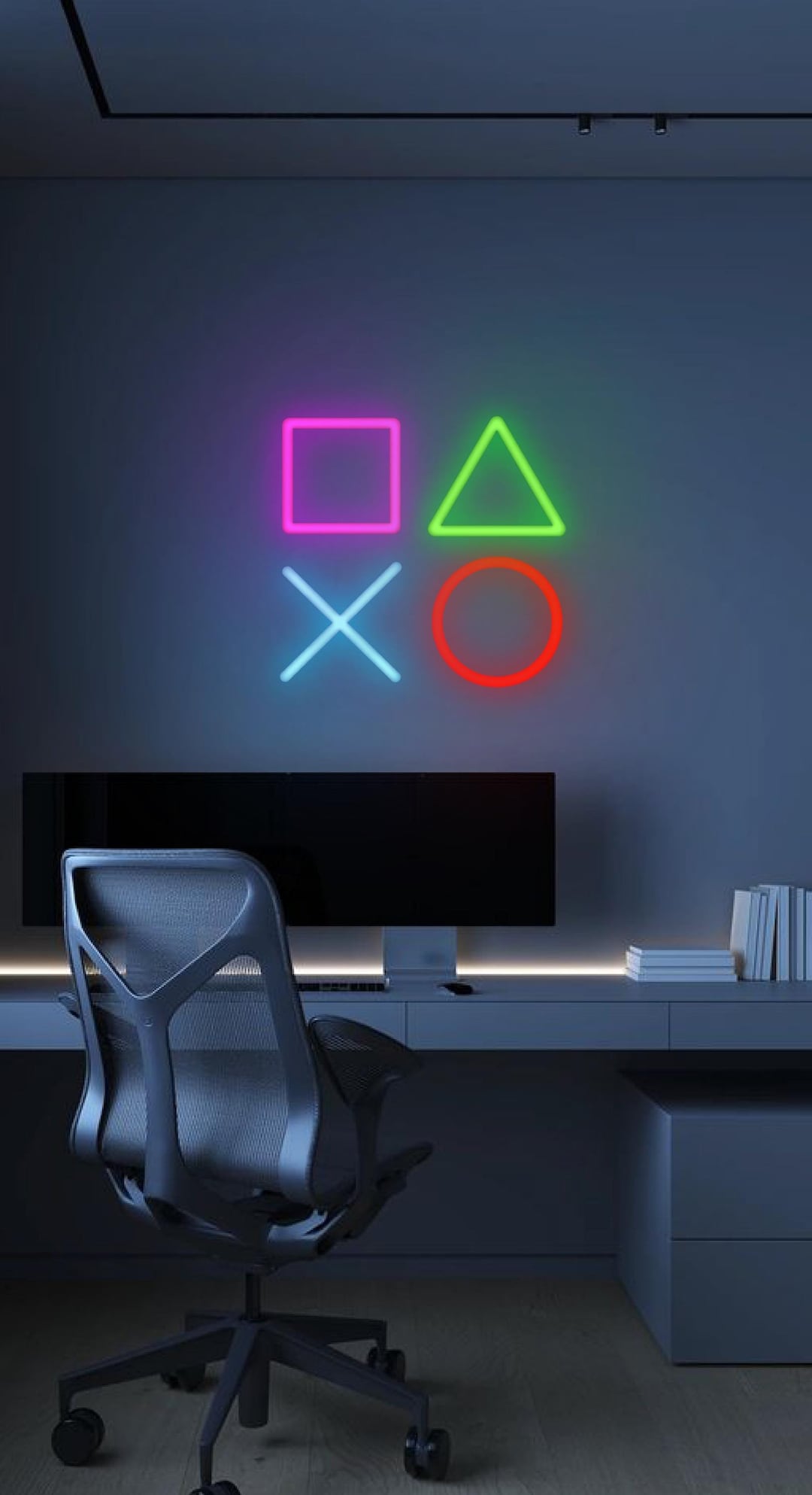Playstation LED Neon Light Gaming Room Decor Gift for Gamers Modern ...