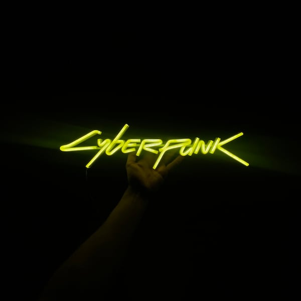 Cyberpunk Neon Sign - Etsy