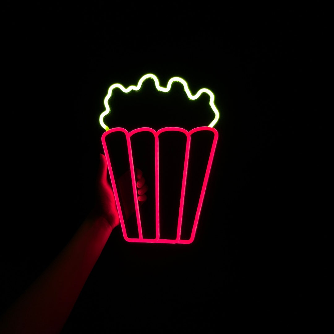 Popcorn Neon Sign for Kitchen, Modern Design Decoration,led Lamp for ...