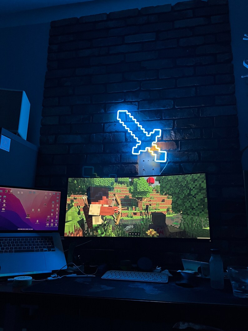 Minecraft Creeper Neon Sign Led Customidea for Christmas - Etsy