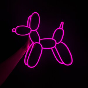 Baloon Dog Neon Led, Custom Art for Artist, Idea for Christmas Gift ...