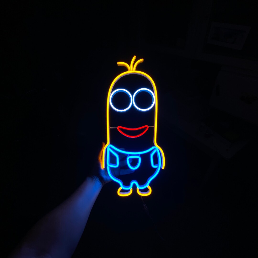 Minion Neon Sign, Led Decoration for Kids Room, Gift for Children, Wall ...