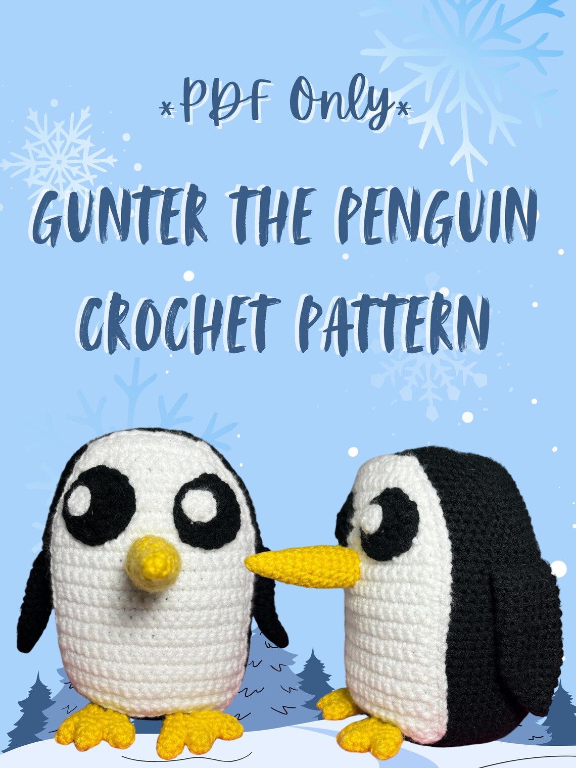 PATTERN for Crochet Plush Gunter the Penguin Digital Pattern for ...