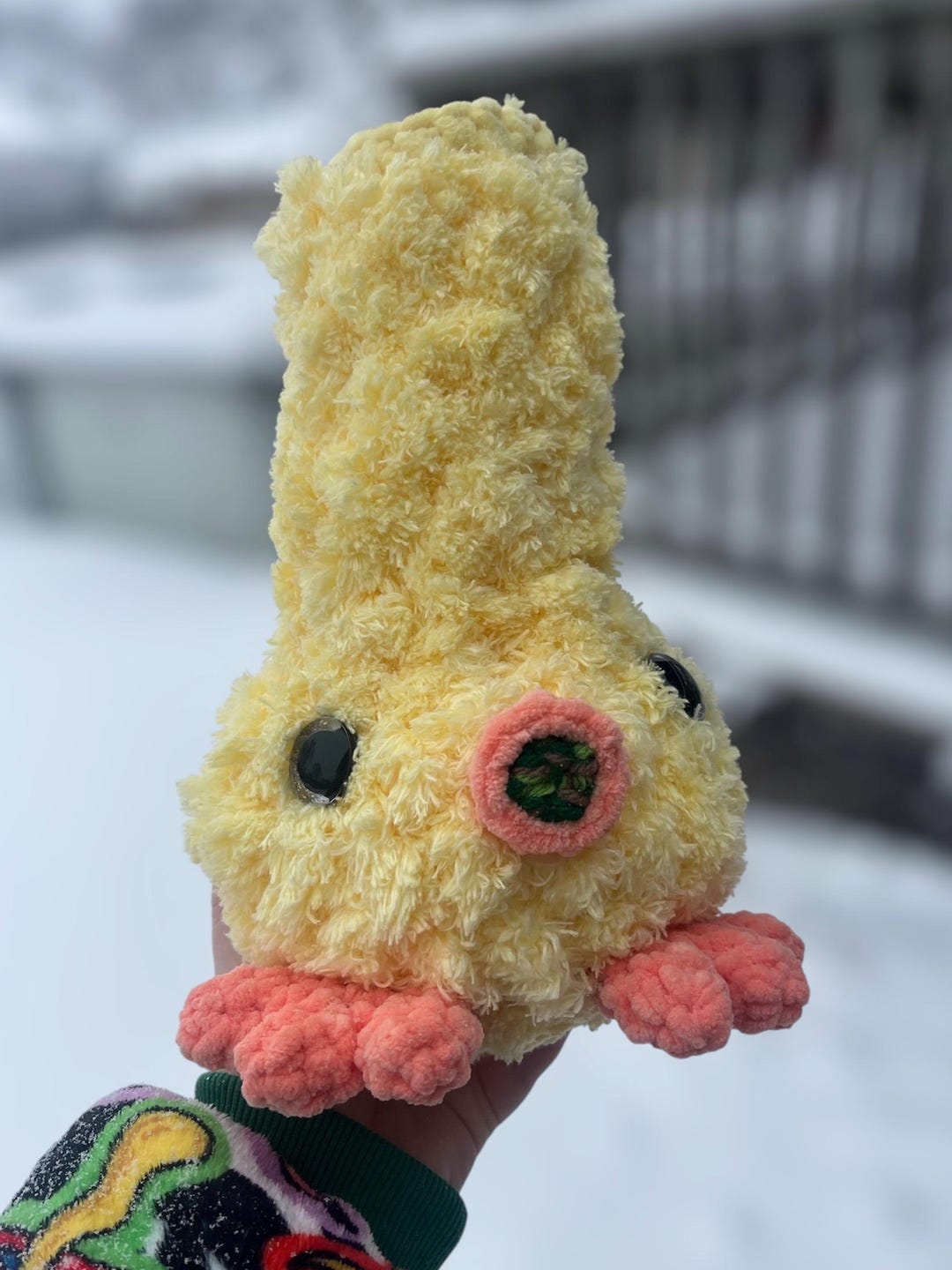 Fluffy Chicken Plushie Crochet Bong Smoke Accessories Crochet Decor ...
