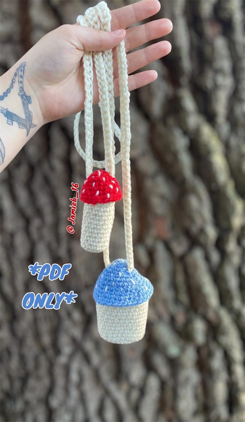 Crochet Mushroom Lighter Holder Pattern, Beginner Friendly (PDF Pattern ...