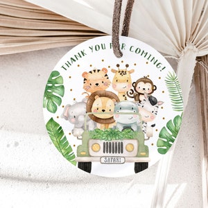 Safari Thank You Tags, Thank Yo for Coming Tags, Safari Party ...