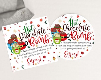 EDITABLE Snowman Soup Hot Chocolate Mix Kids Children Holiday - Etsy