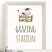 Grazing Station Sign, Farm Birthday Food Table Signs, Farm Party Sign ...