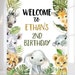 Safari Welcome Sign, Instant Download, Jungle Birthday Welcome, Safari ...