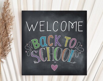 Printable Tag Back to School 2 Square - Etsy