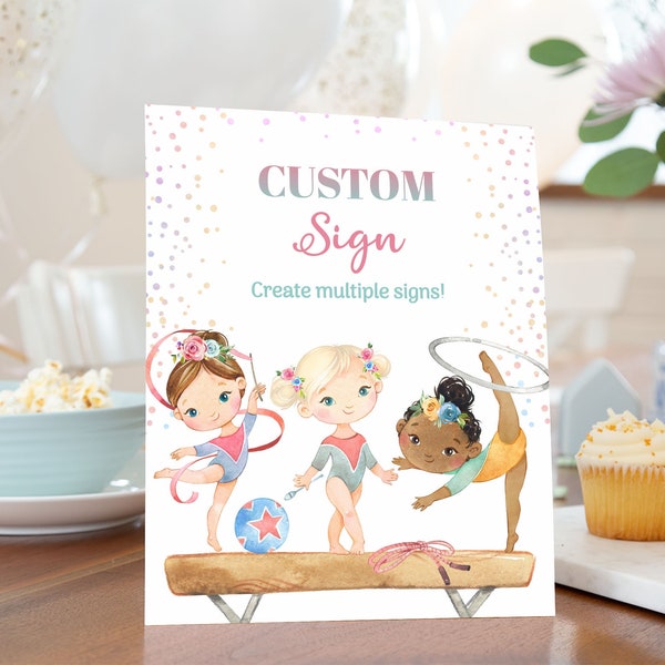 Gymnastic Sign - Etsy