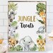 Jungle Treats Sign, Safari Table Sign, Safari Birthday Decorations ...